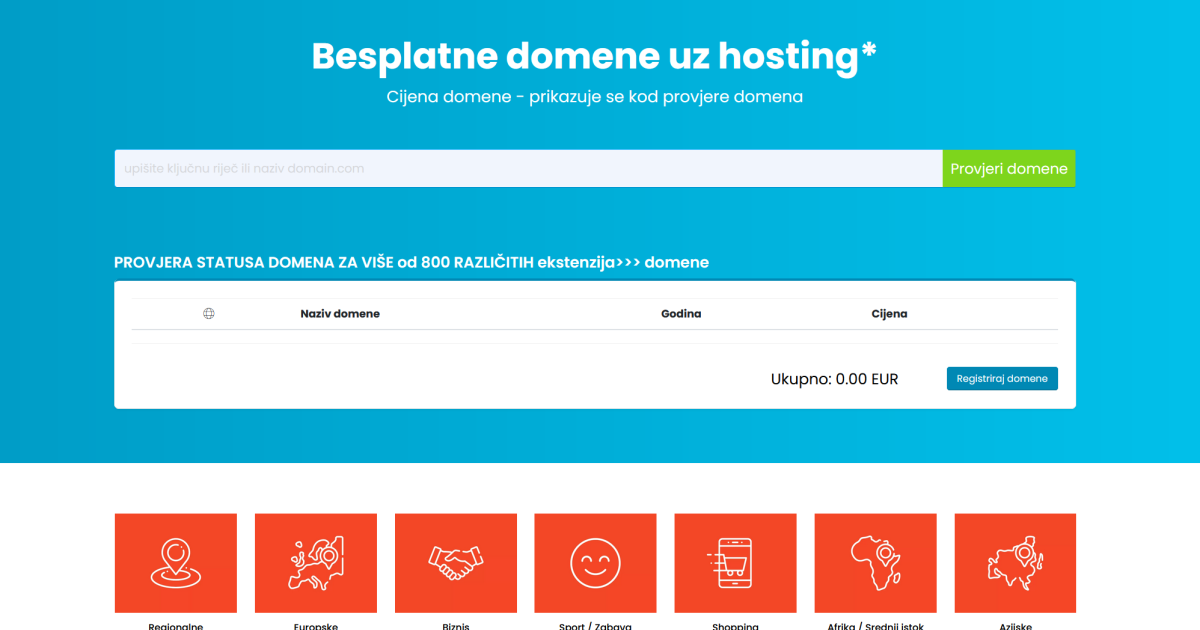 Provjerite i registrirajte svoj idealni naziv domene - brzo i ...